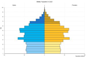 China population pyramid - Ygraph