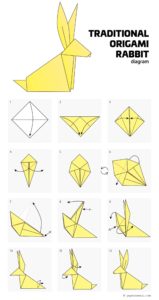 Rabbit Origami diagram - Ygraph