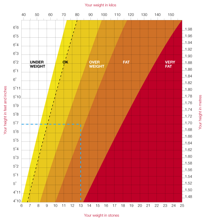 Weight Height Chart Weight And Height Ygraph